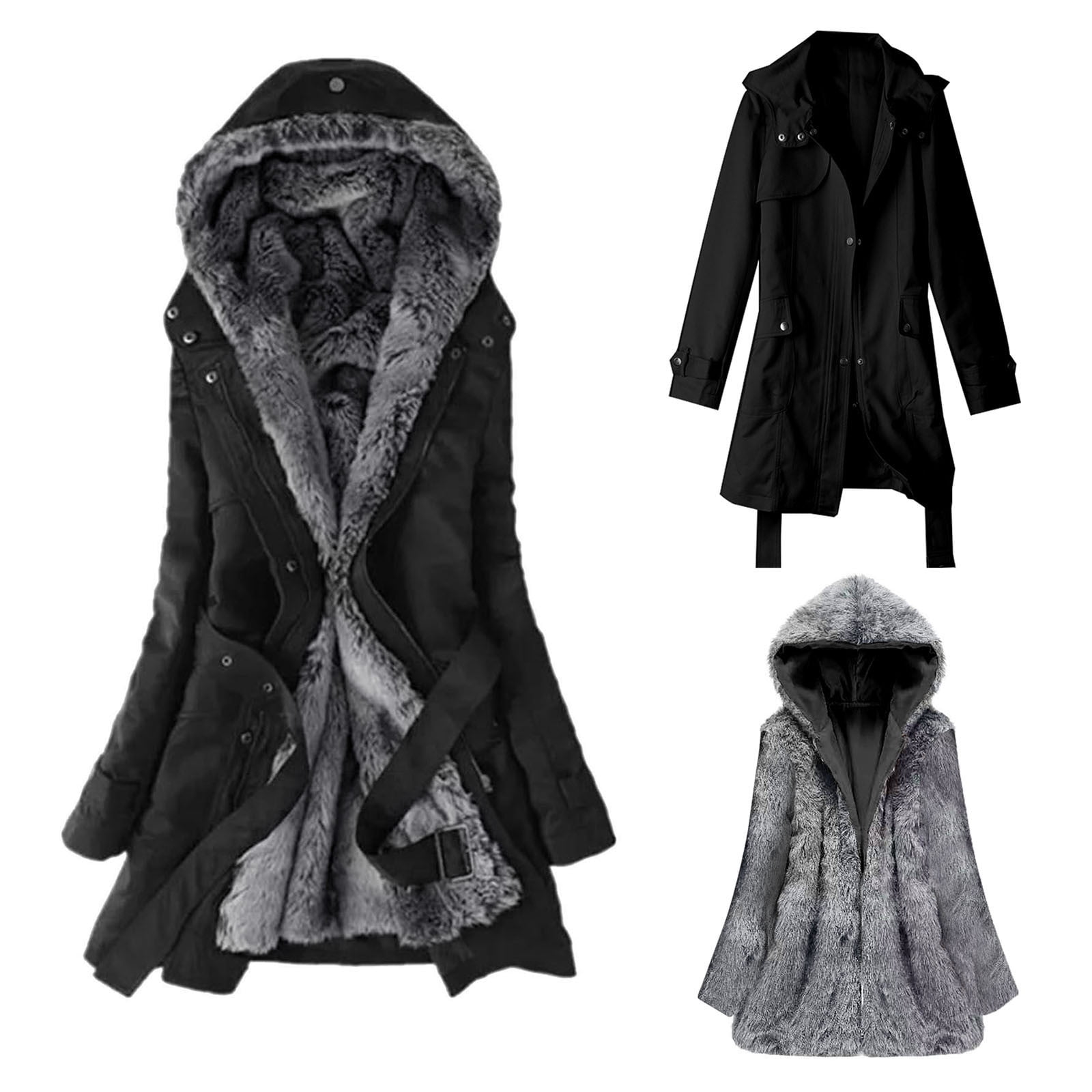 jsaierl Winter Coats for Women, Women's Winter Warm Jackets Fleece ...