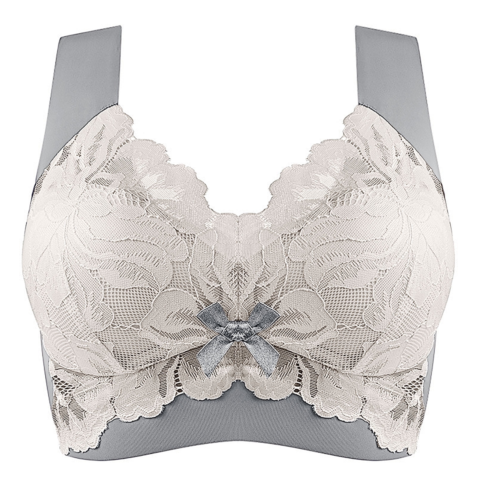 jsaierl Womens Lace Bras No Wire Lift T-shirt Bras Seamless Full ...