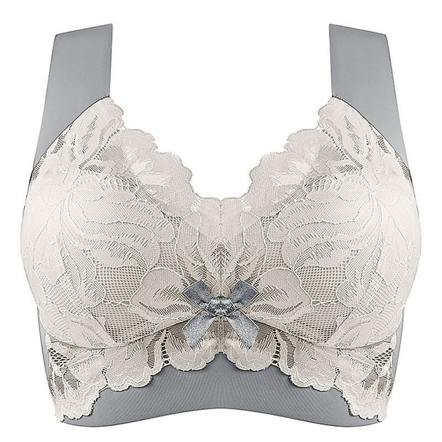 jsaierl Womens Lace Bras No Wire Lift T-shirt Bras Seamless Full ...