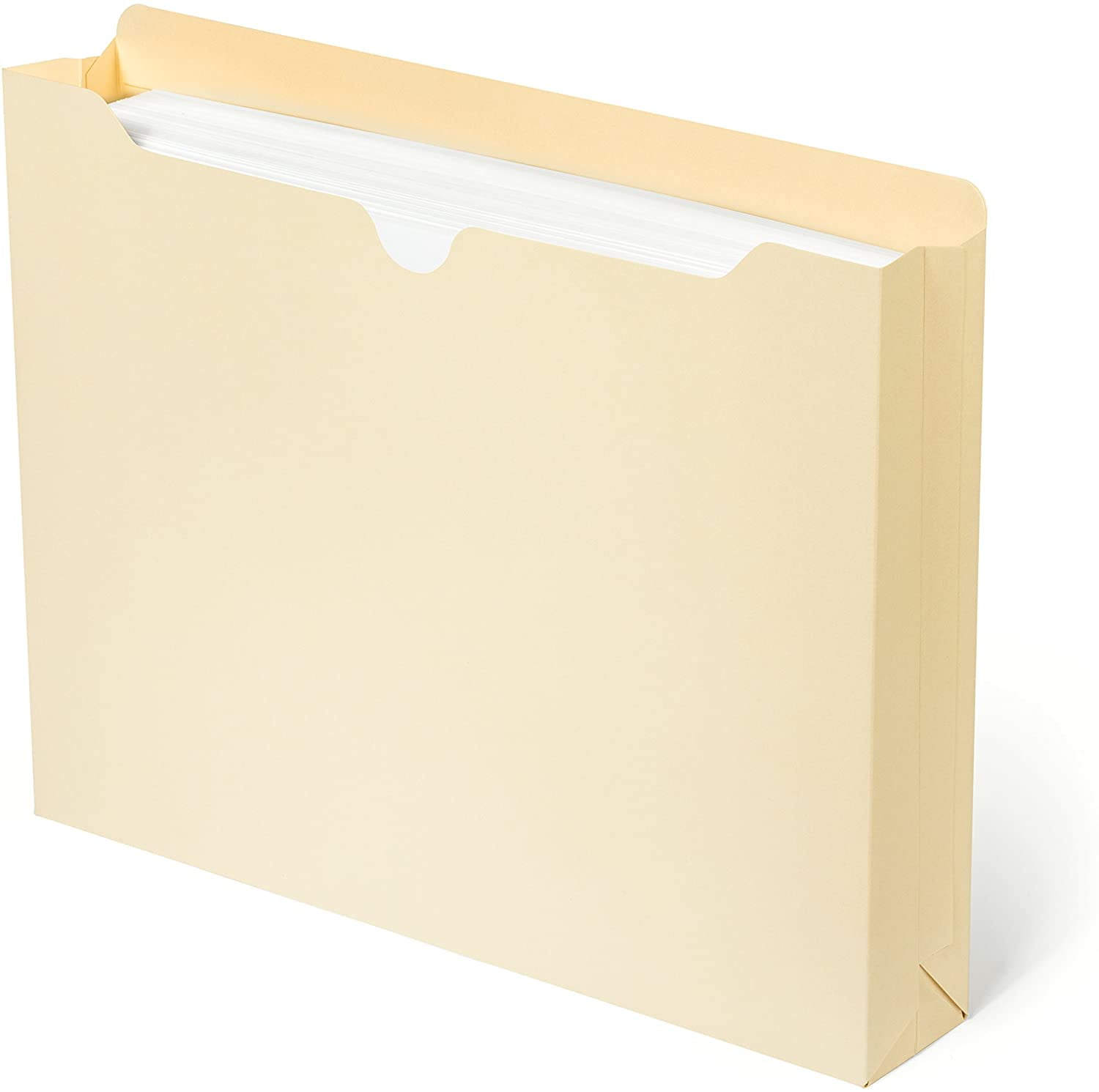 jseyicx 2 Inch Manila File Jacket 50 Folders Reinforced Straight Cut ...