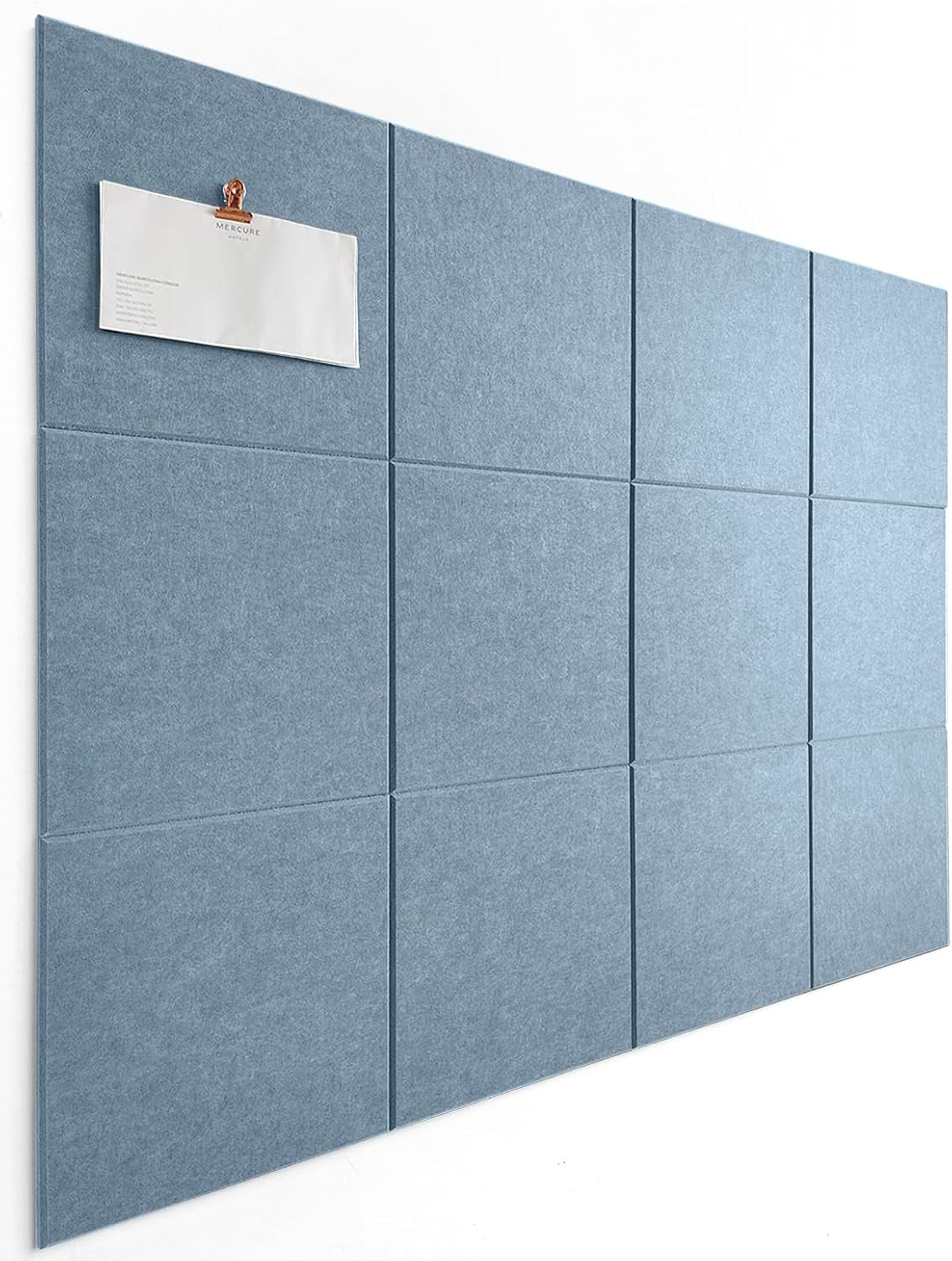 jseyicx Large Cork Board Alternative - 47"x35" 12 Pack Felt Wall Tiles ...