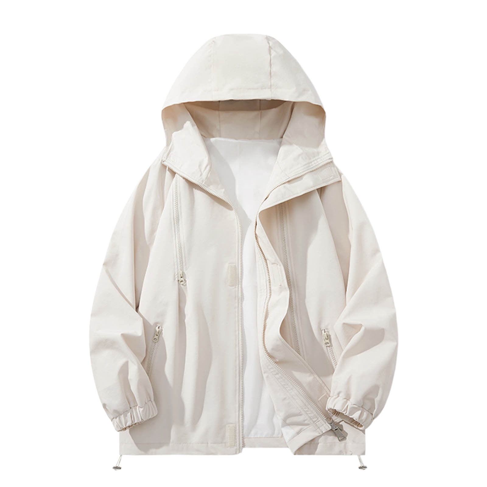 jtjvou Men's Lightweight Athletic Jacket Fashion Raincoat Packable Rain ...