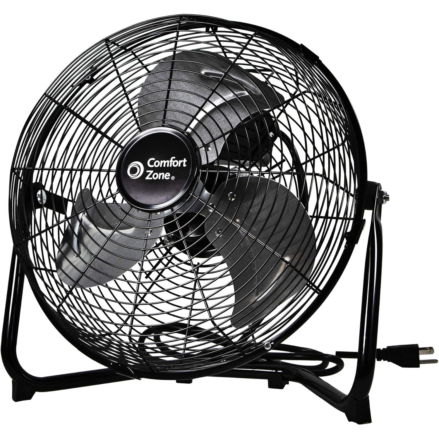 jtsp 12 inch Cradle Fan, 3 Speed Floor or Table Fan with180 Degree Tilt ...