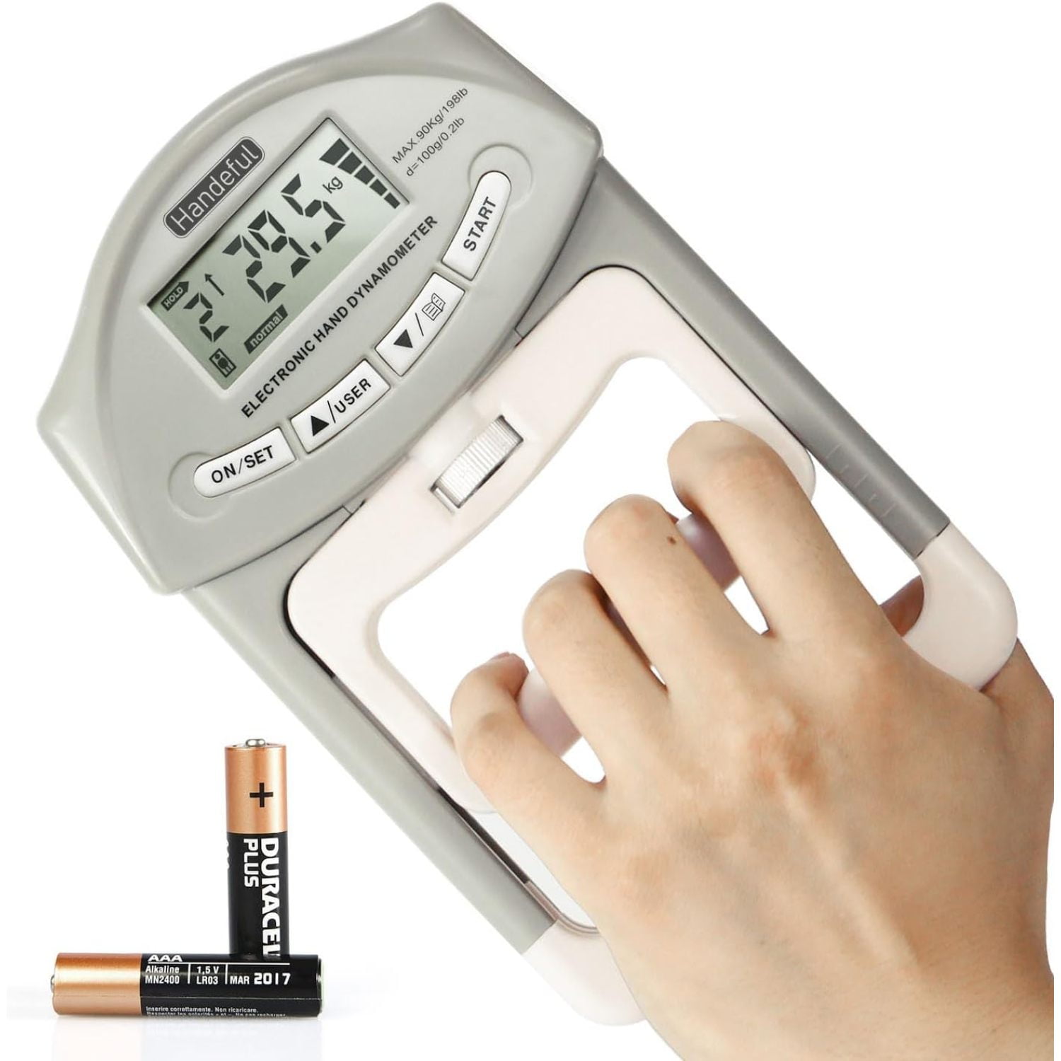 jtsp Grip Strength Tester Trainer - Dynamometer Handgrip Measurer Meter ...