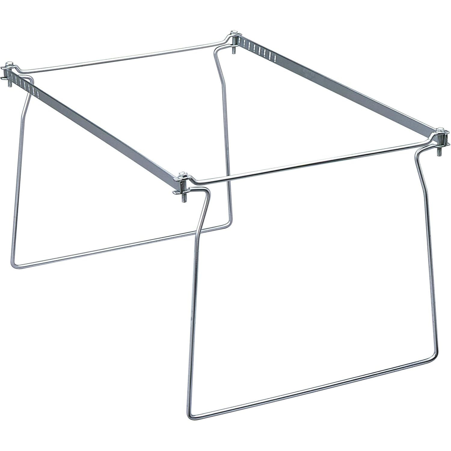 jtsp Steel Hanging File Folder Frame, Letter Size, Gray, 2 per Pack ...