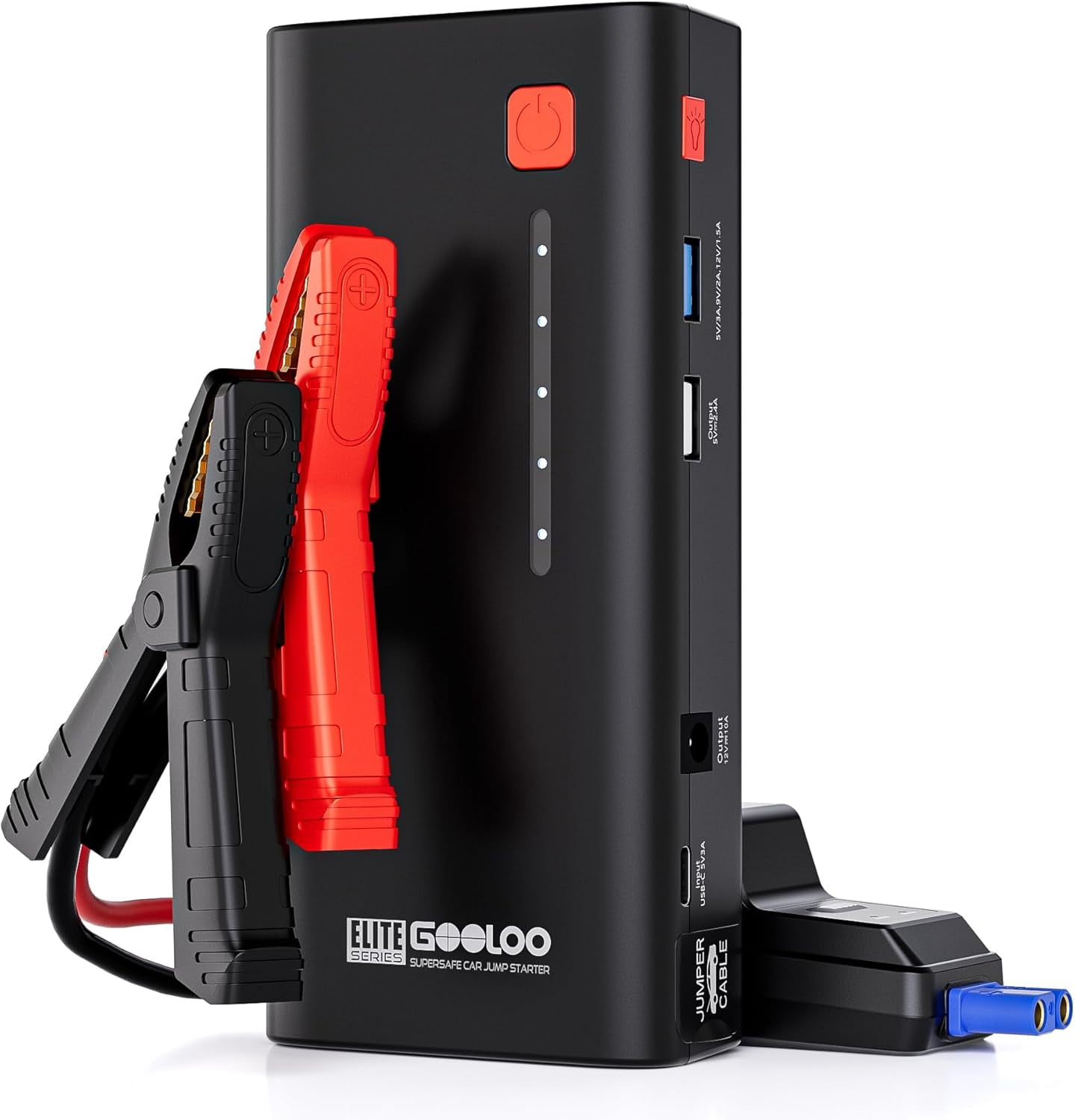 Jump Starter 3000A Peak Car Jumper Starter 12V SuperSafe Lithium Jump ...