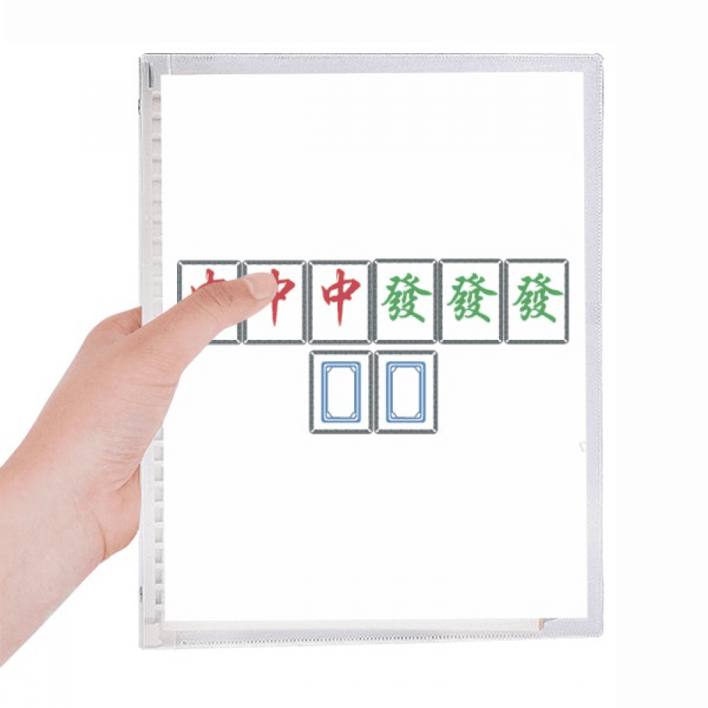 junior three chiefs mahjong tiles notebook loose diary refillable ...
