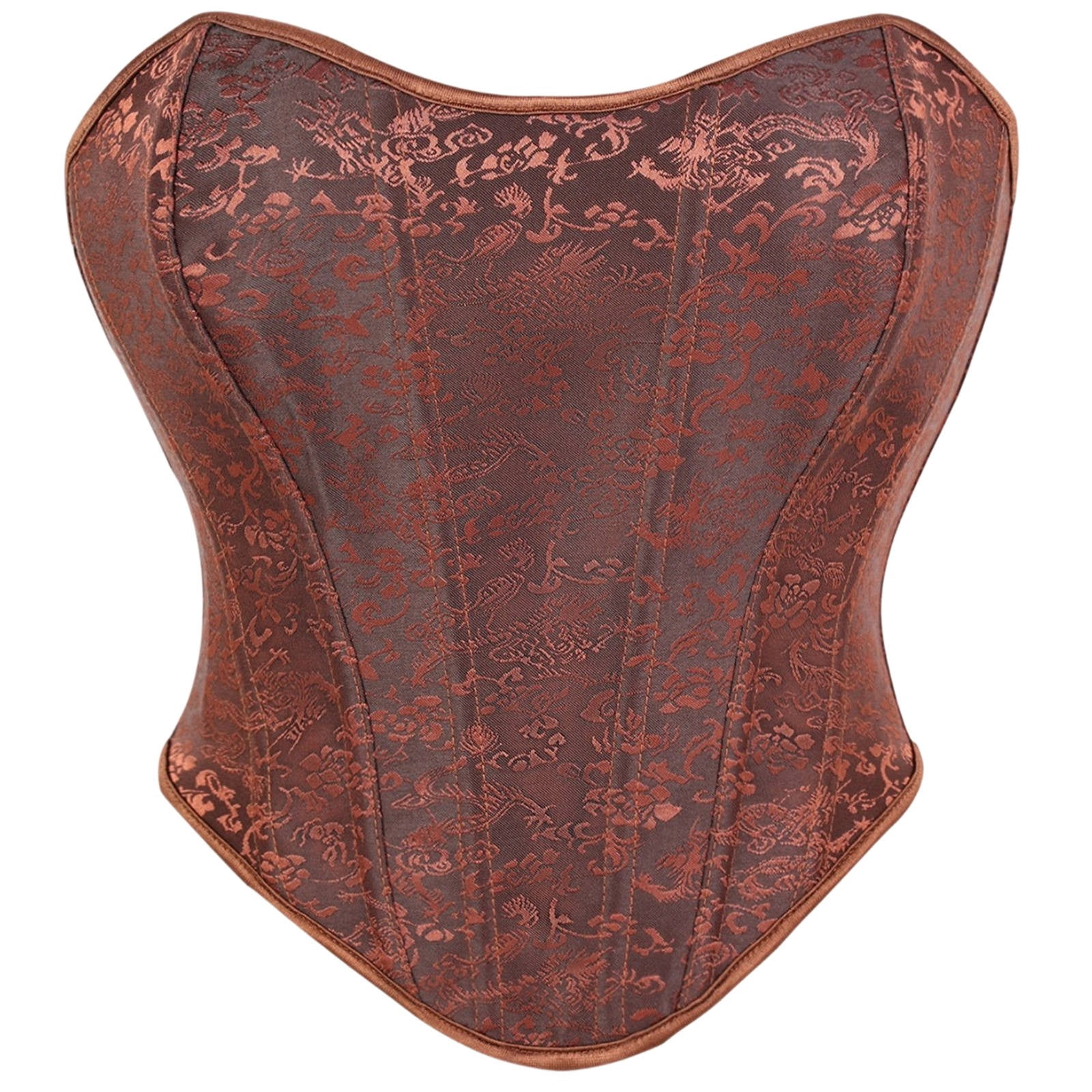 justHIGH Women's Bustier Corset Top Satin Renaissance Overbust Corsets ...