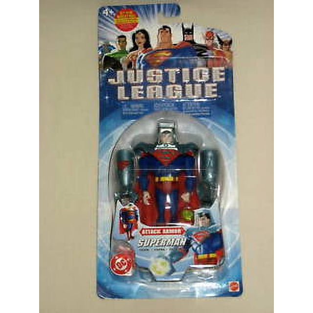 justice league superman action figure with attack armor - Walmart ...