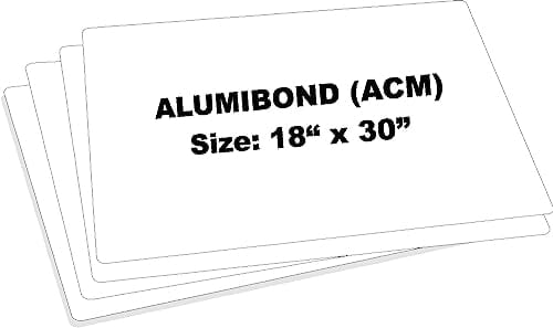 justsignframes Alumibond Metal Sign Blank - 18 x 30 White (4 Pack ...