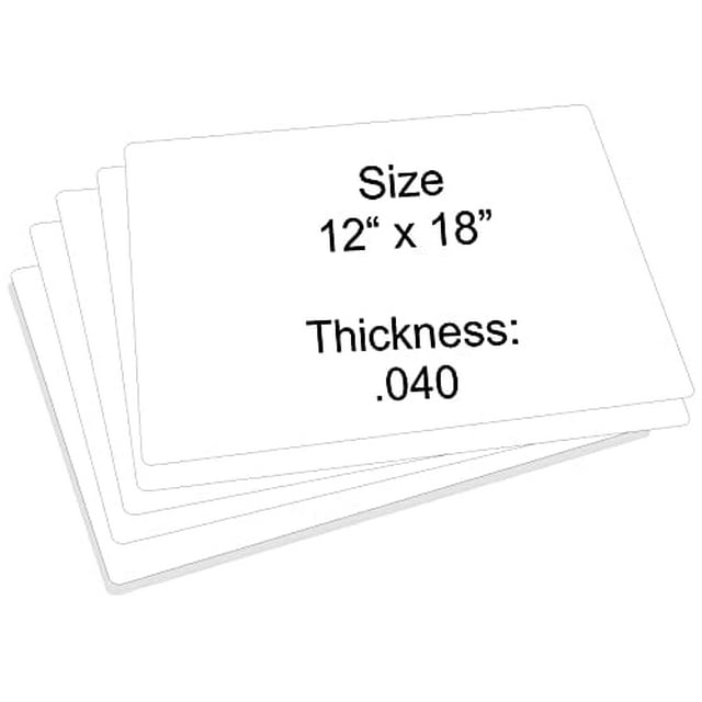 justsignframes Aluminum Metal Sign Blank - 12 x 18 White (5 Pack ...