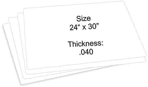 justsignframes Aluminum Metal Sign Blank - 24 x 30 White (4 Pack ...