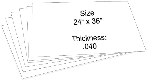 justsignframes Aluminum Metal Sign Blank - 24 x 36 White (6 Pack ...