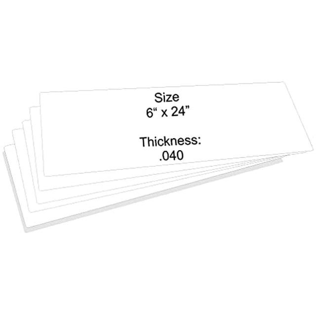 justsignframes Aluminum Metal Sign Blank - 6 x 24 White (5 Pack ...