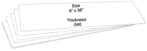 justsignframes Aluminum Metal Sign Blank - 6 x 36 White (5 Pack ...