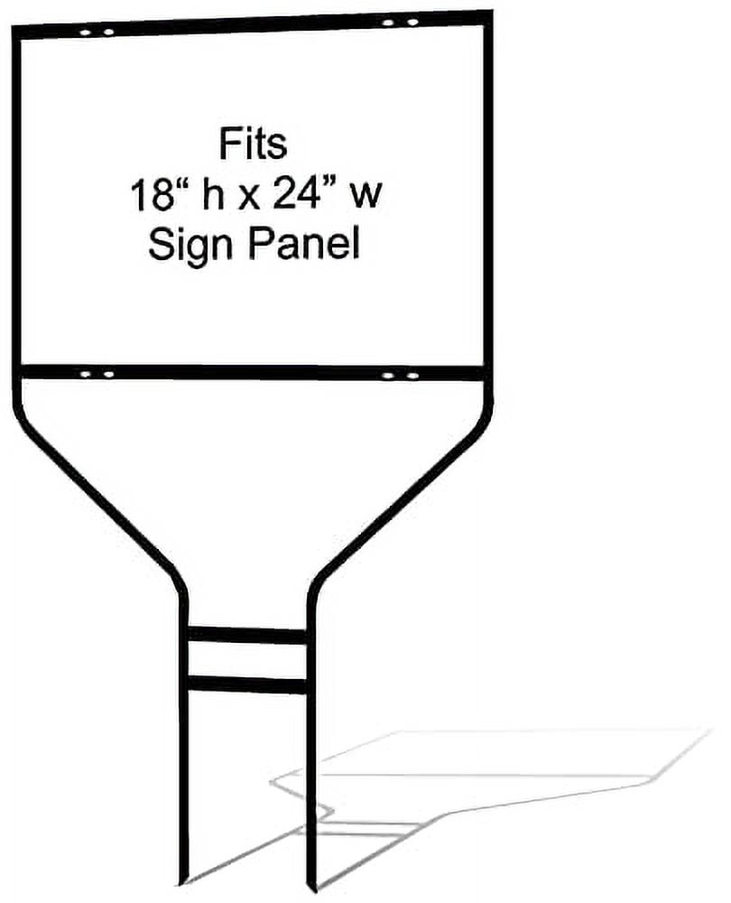 justsignframes Real Estate Yard Sign Round Rod Steel Banjo Frame (1 ...