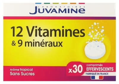 juvamine 12 vitamins 9 minerals 30 effervescents - Walmart.com