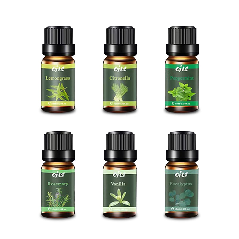 jxjsq 6-Piece Premium Essential Oil Set for Diffusers & Aromatherapy ...