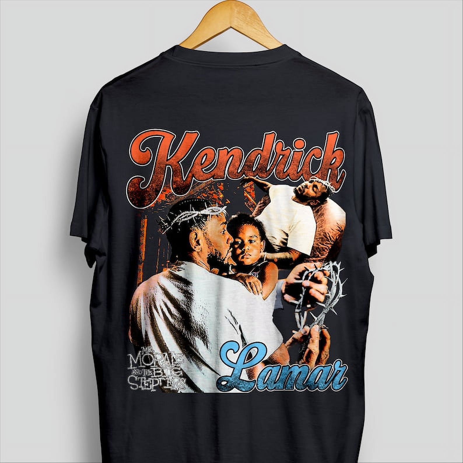 kENDRICK LEMAR "Big Stepper" front an back Throwback Tee, T-shirt | Rap ...