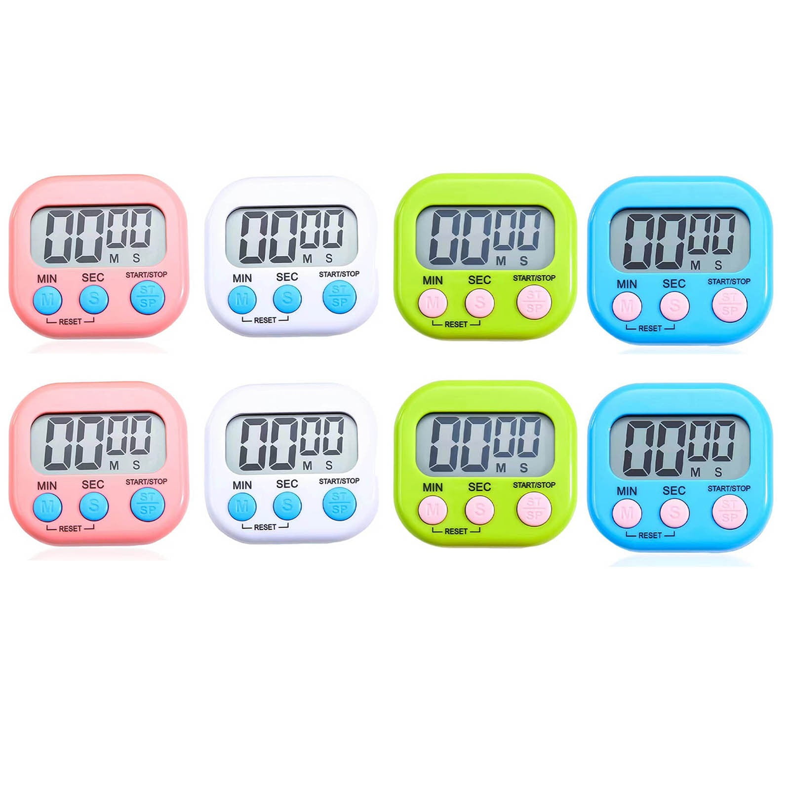 kaHgKids 8PCS Digital Kitchen Timer Classroom Timers for Kids Kitchen ...