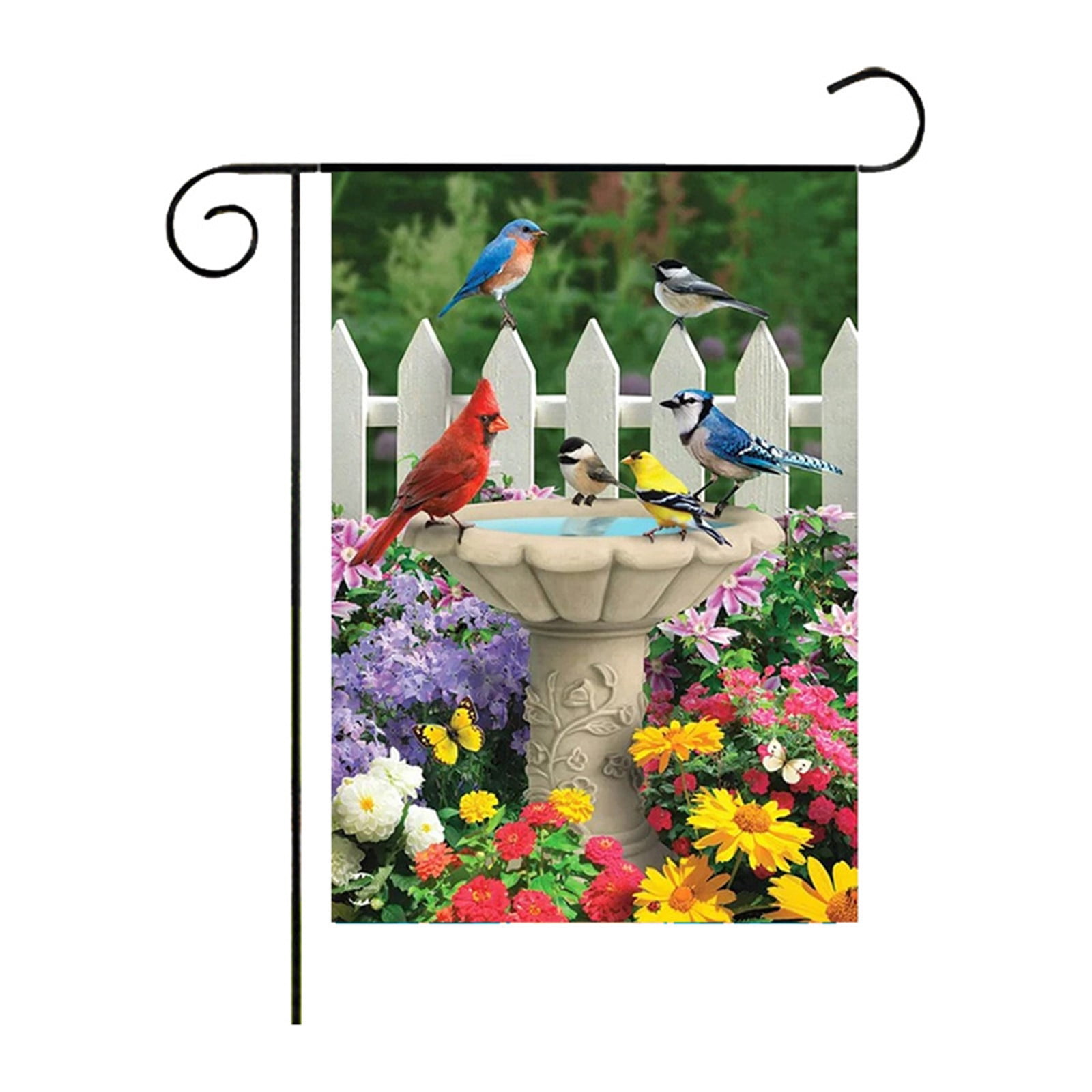 kaHgKids Flags Banners & Accessories Welcome Vase Garden Flags ...