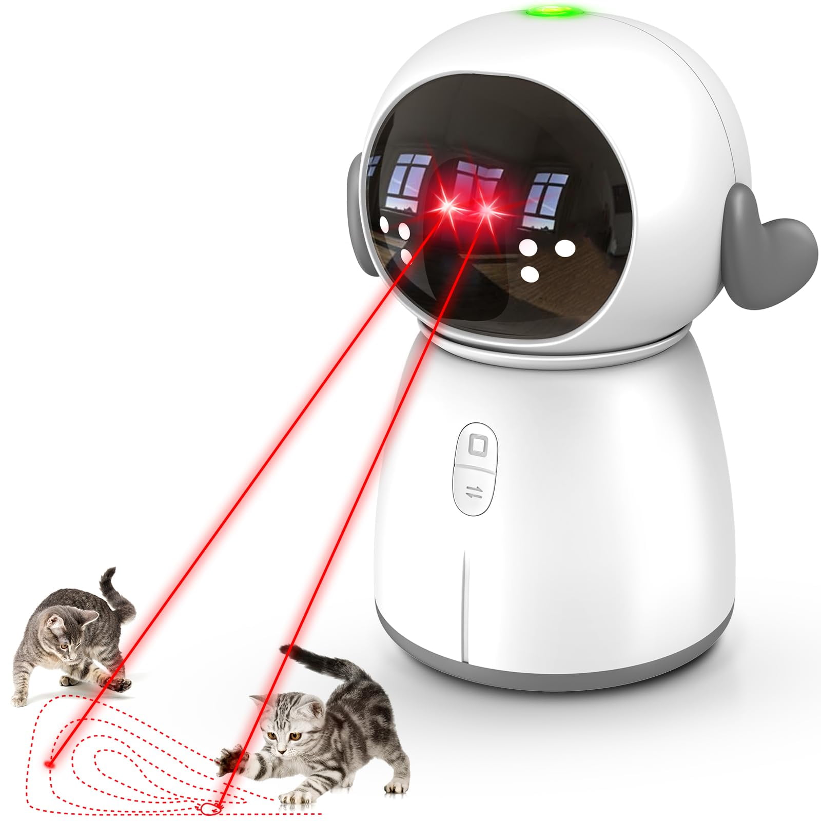 kachewlulu Laser Cat Toys for Indoor Cats - Rechargeable Interactive ...