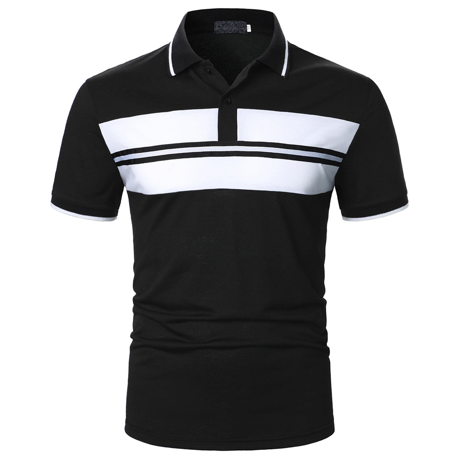 Kamemi Men Polo Shirts Mens Solid Mesh Short Sleeve Golf Polo Shirt