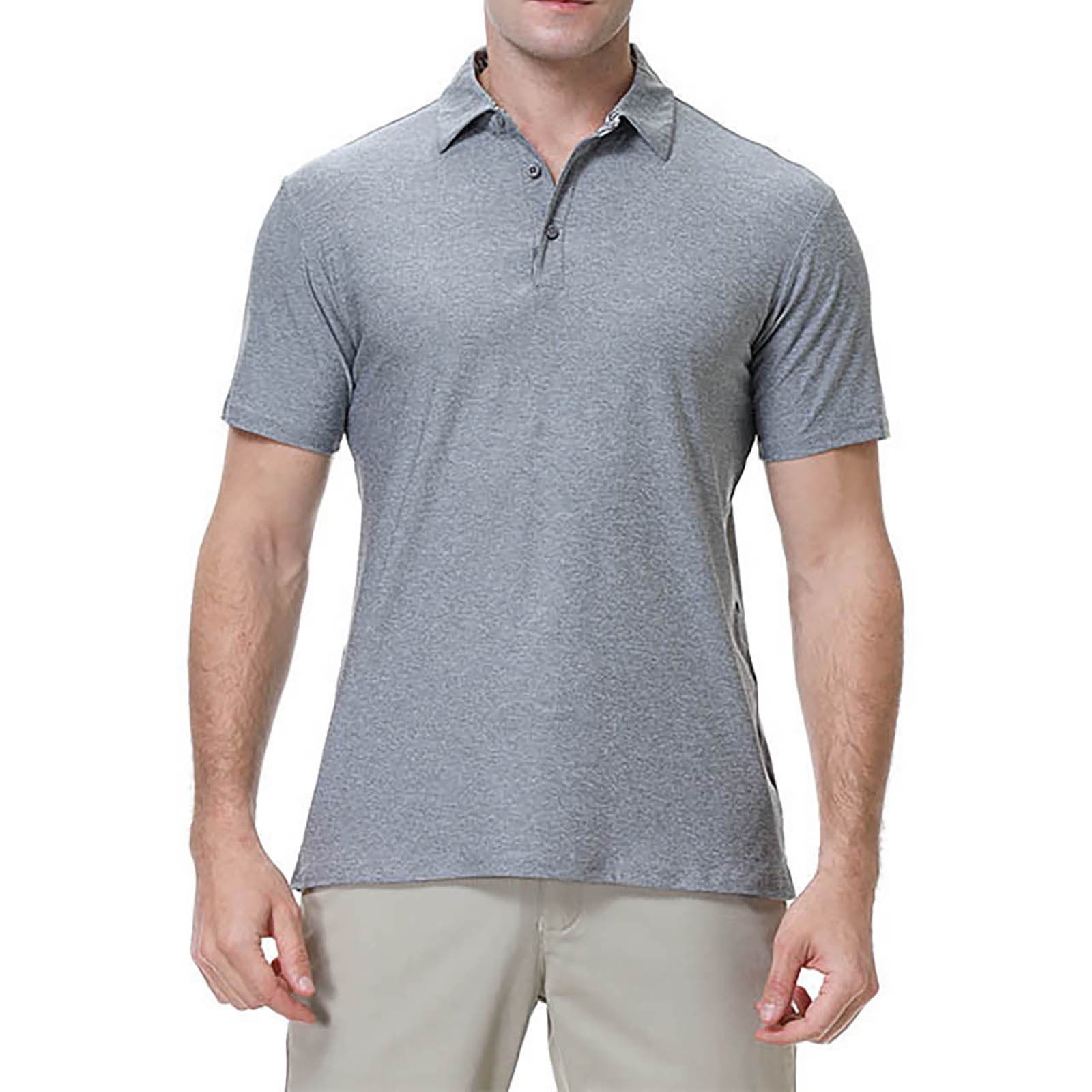 kamemi Polo Shirts for Men Men's Classic Fit Short Sleeve Performance ...