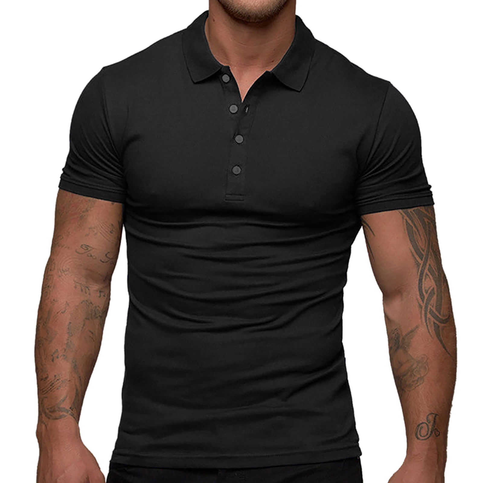 kamemi Short Sleeve Polo Shirts for Men Male Silk Touch Polo Men ...