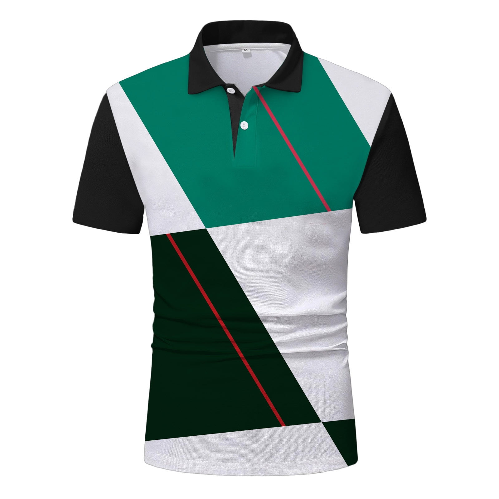 Kamemi Short Sleeve Polo Shirts For Men Mens Solid Mesh Short Sleeve
