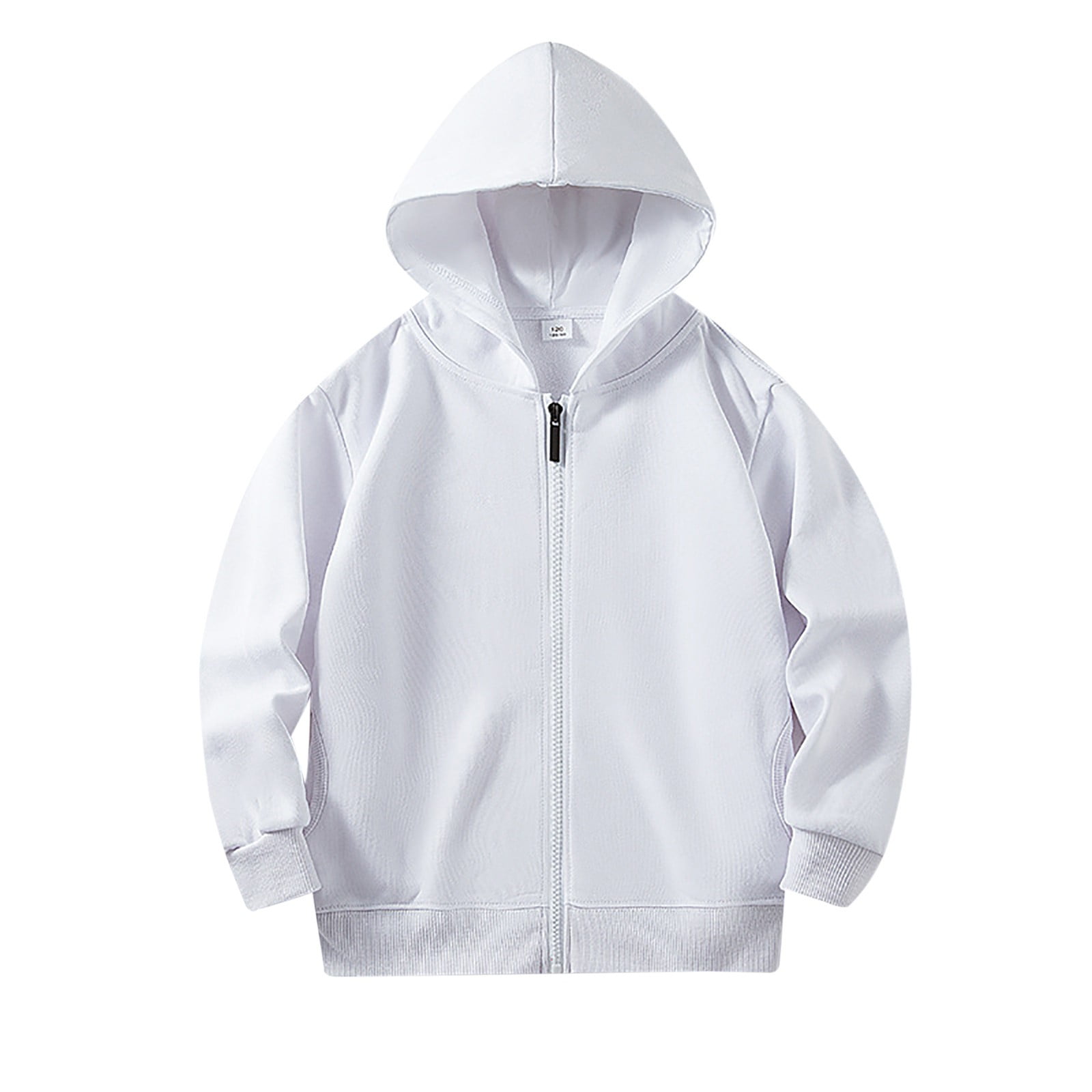 kamemir Toddler Kids Girls Sweatshirts Zip Up Simple Solid Color Warm ...