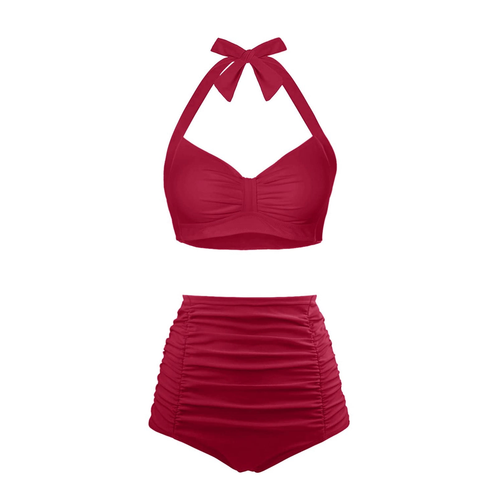 kamemir Womens Tankini Bathing Suits Women's Split Swimsuit Pure ...