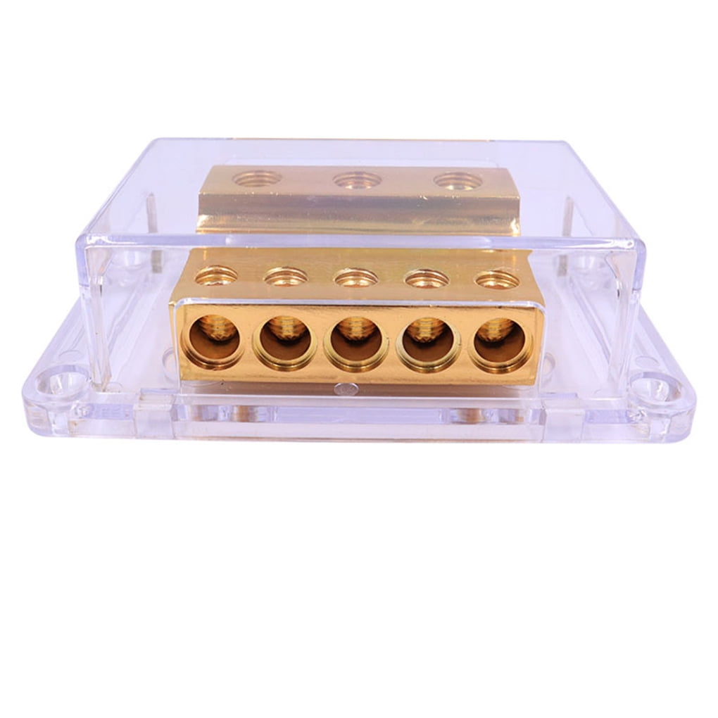 kanaroous 3-in-5-out Car Audio for Amplifier Power Terminal Block ...