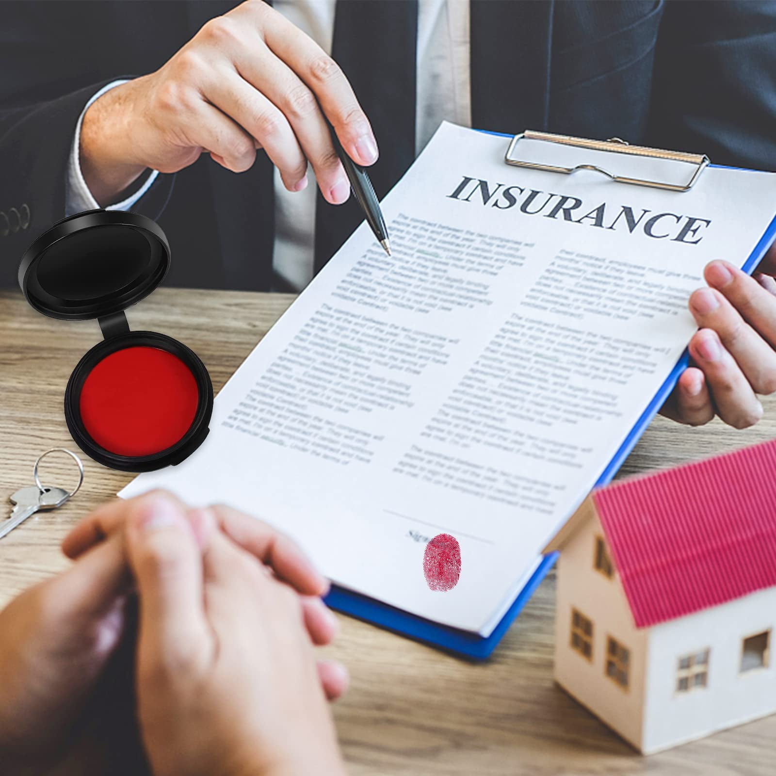 kanaroous 3pcs Stamp Ink Pad Portable Quick-Drying Ink For Wide Range ...