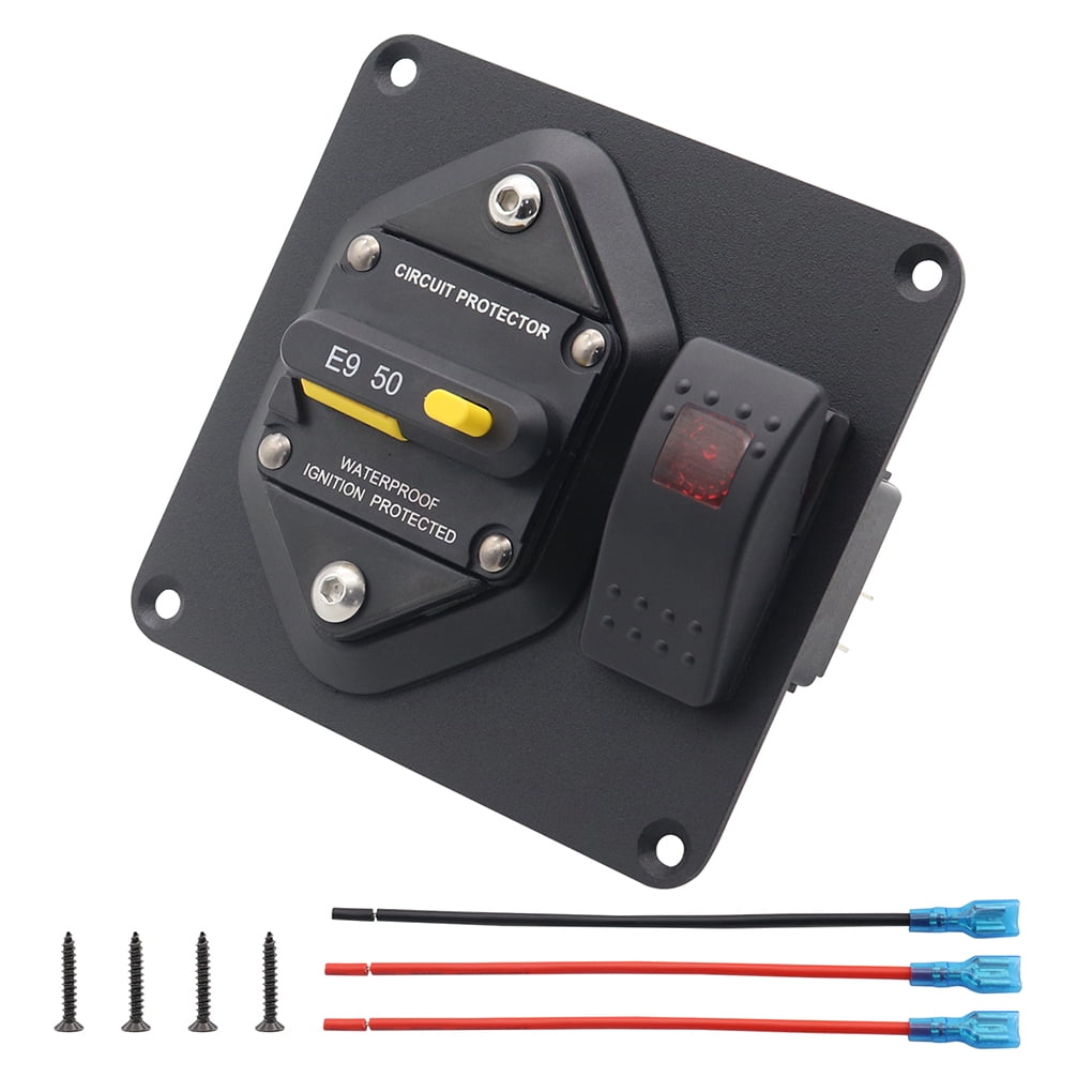 kanaroous Circuit Breaker With Boat Rocker Switch ON-OFF Panel Switch ...