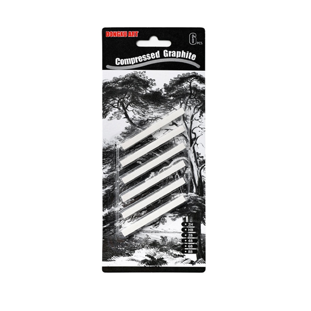 kanaroous Compressed Charcoal Sticks Square Sketch Portable Art Craft ...