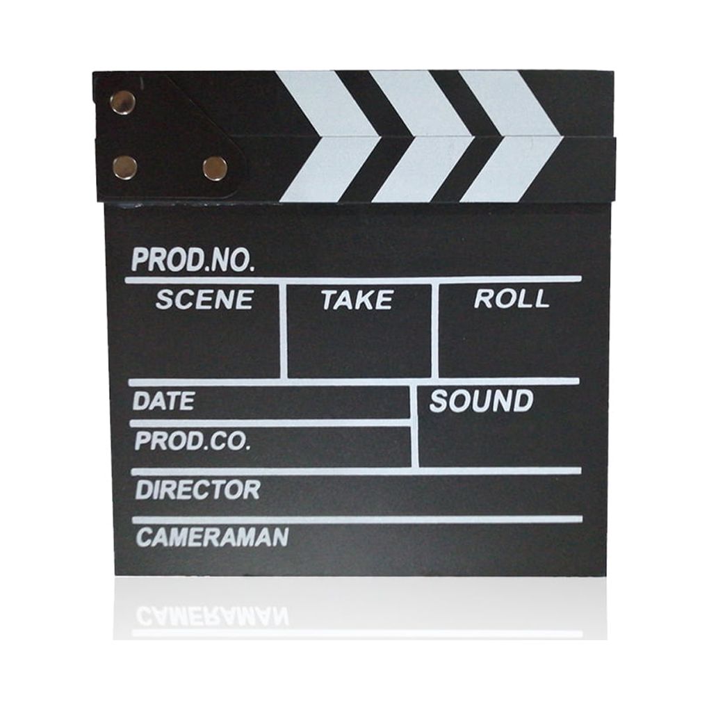 kanaroous Movie Clapperboard Professional Printed Pattern Wood Video Director Clapperboards ...