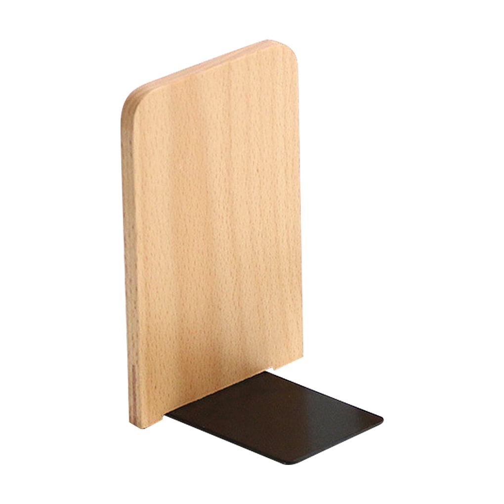 kanaroous Office Hotel Shelf Book End Holder Stand Wood Anti-skid ...
