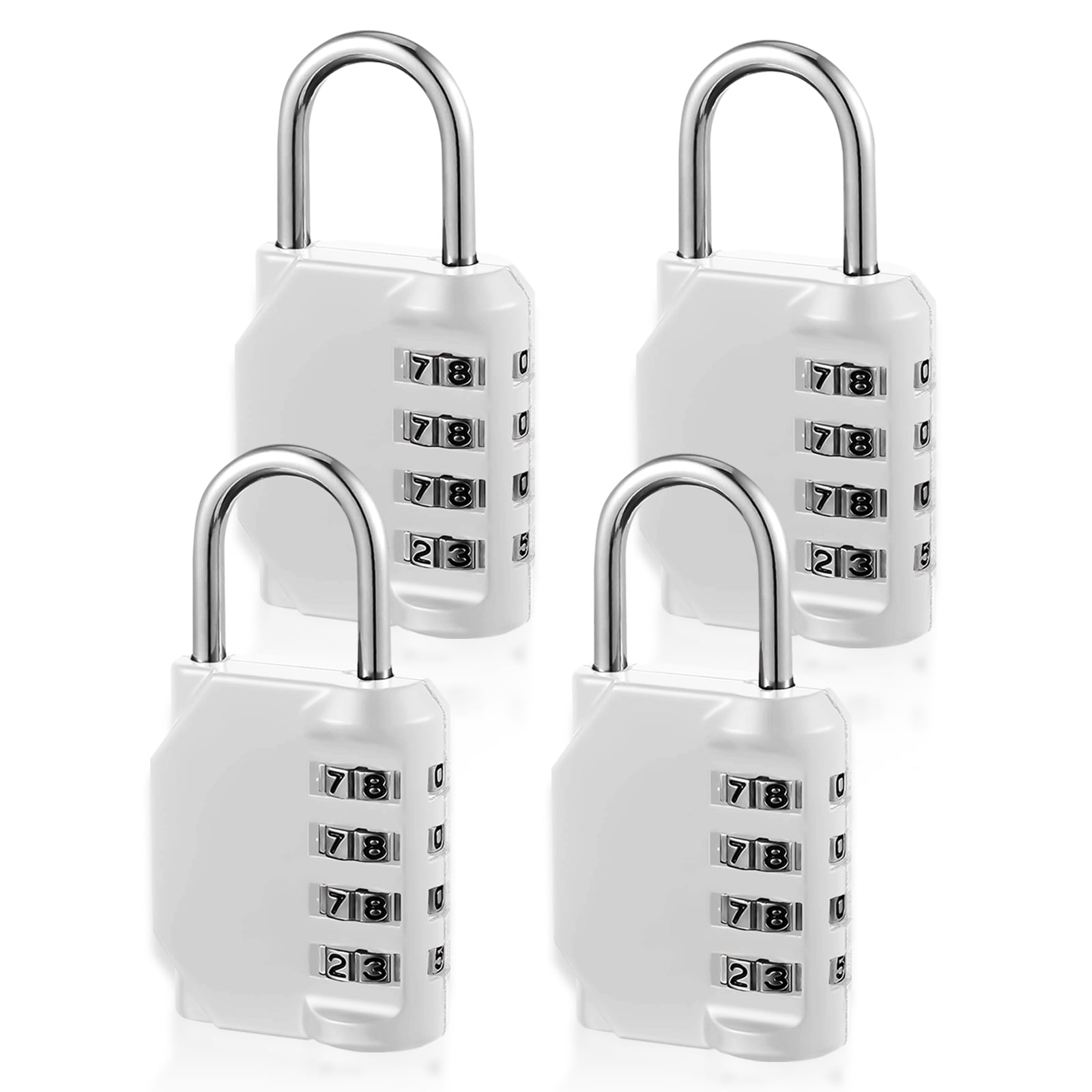 kanaroous Pack of 4 4 Digit Padlock Home School Gym Door Cupboard ...