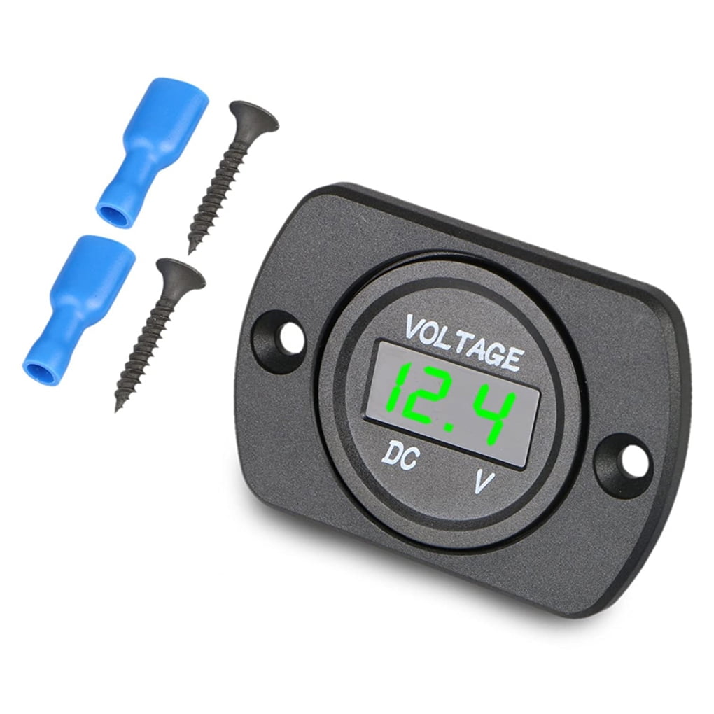kanaroous Plastic Automotive Voltmeter Portable Screen Display 8-26V ...