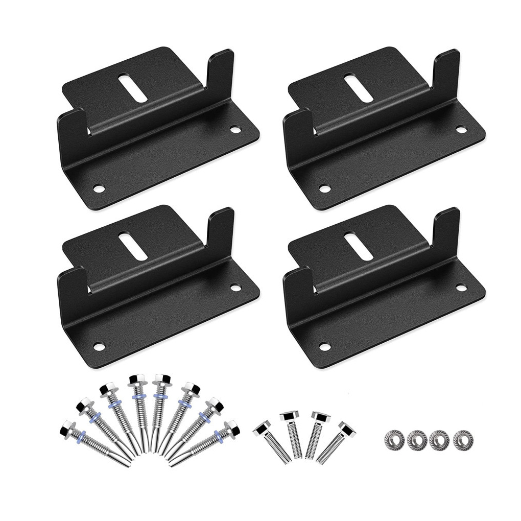 kanaroous RV Solar Panel Mounting Z Brackets With Wench Panel Mounting ...