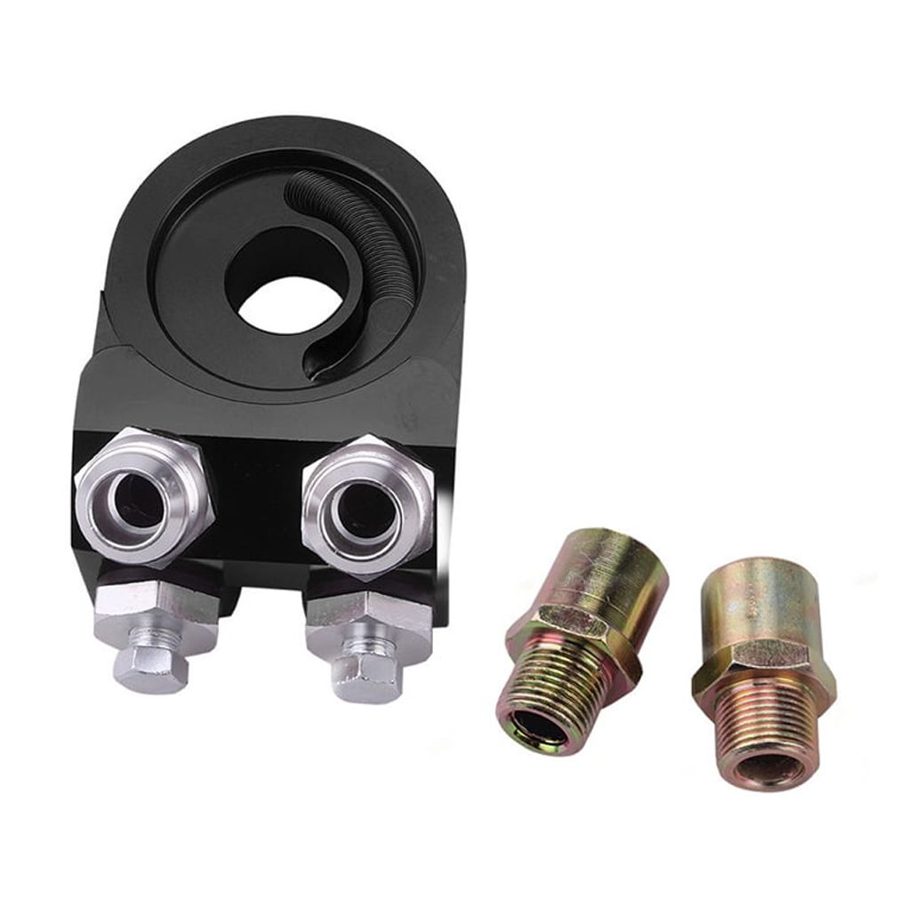 kanaroous Sandwich Plate Adapter Thermostat Engine Oil Filter Alloy ...