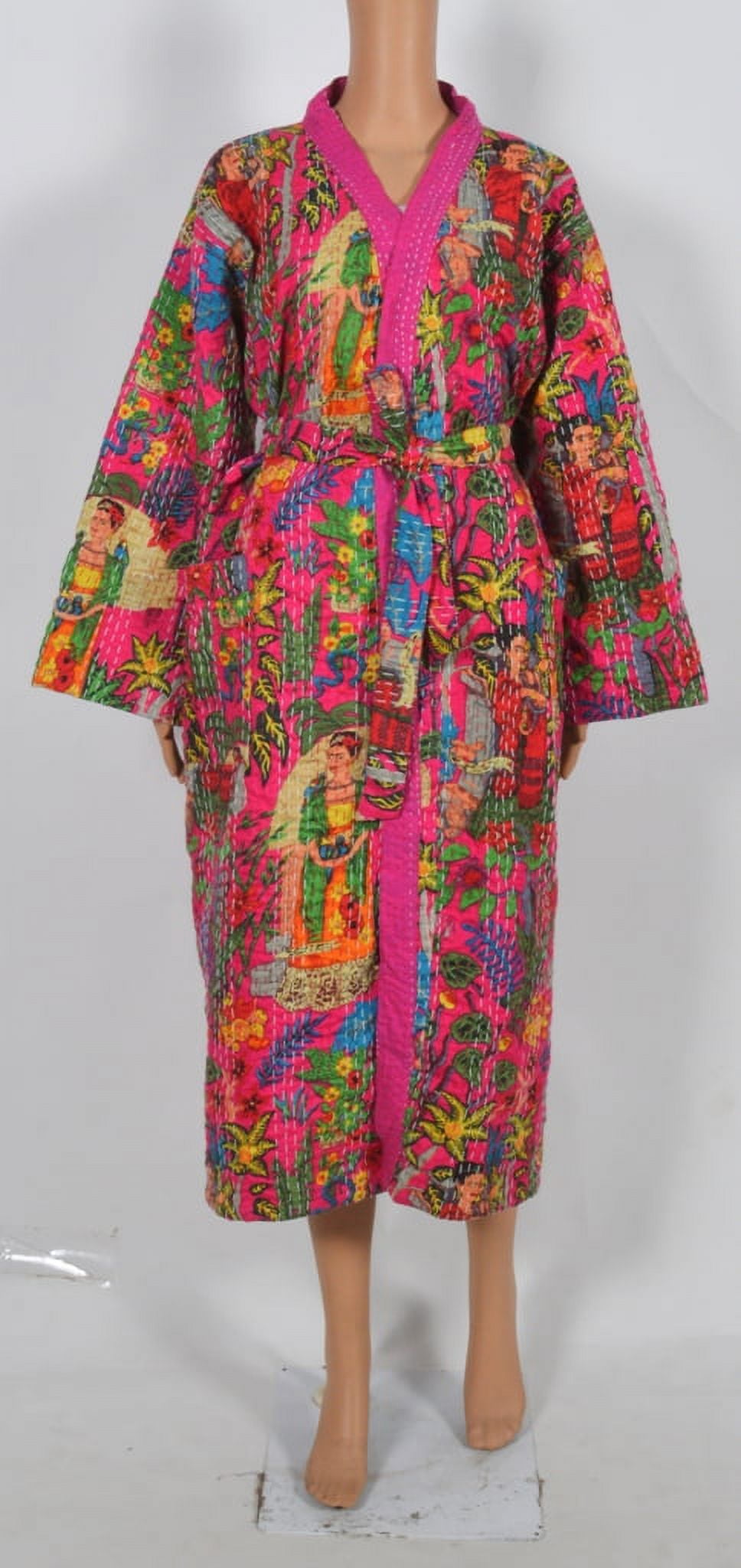 kantha jacket, Indian handmade japanese kimono style kantha robe ...