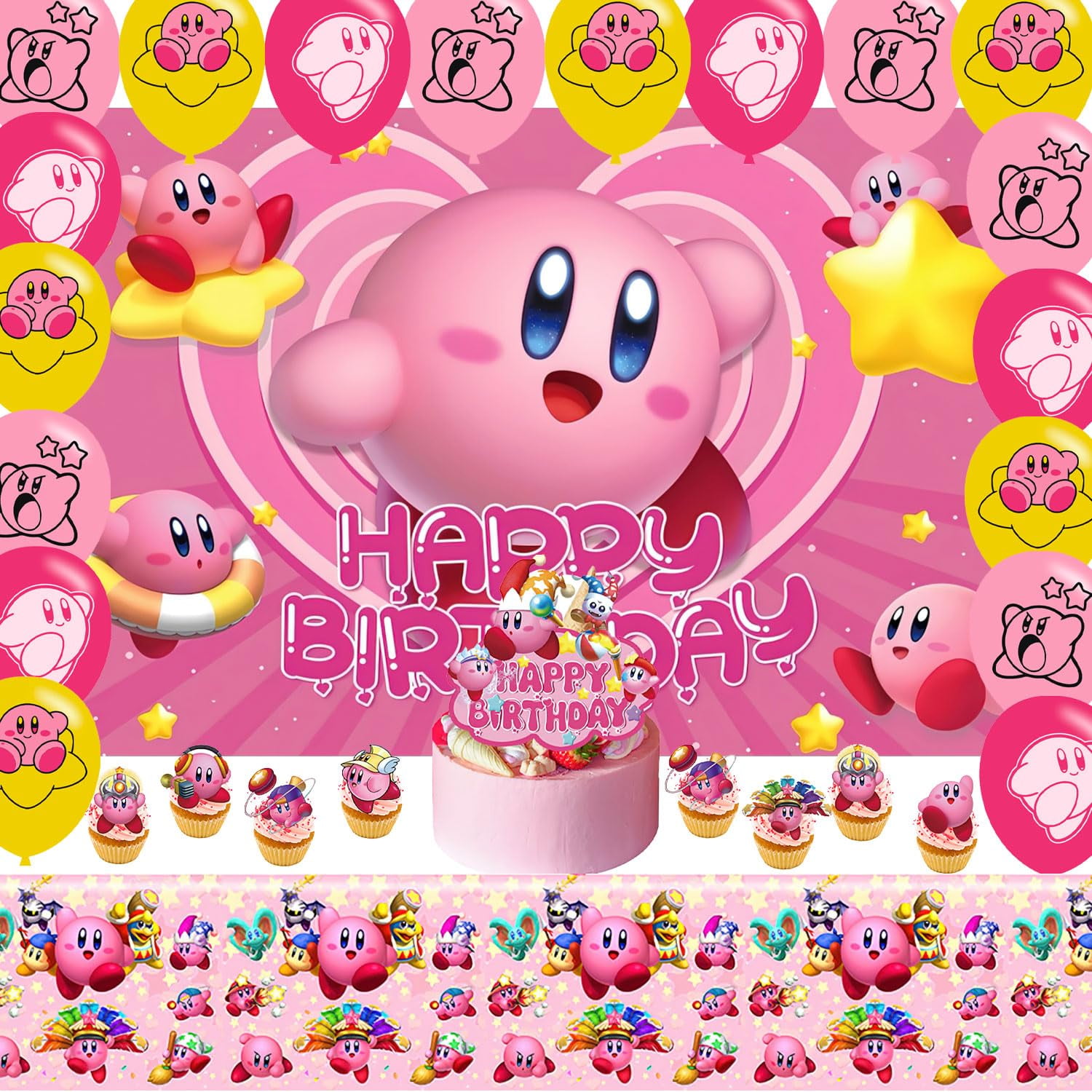 karg 𝓚𝓲𝓻𝓫𝔂 𝓢𝓽𝓪𝓻 Birthday SSF20 Party Supplies Favors for Boys Kids ...