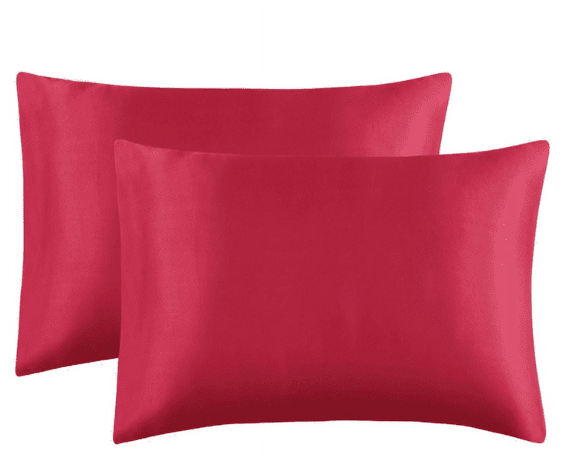 karymi 2 Sets Simulated Silk Pillowcase 20x30 Inches Envelope Closure ...