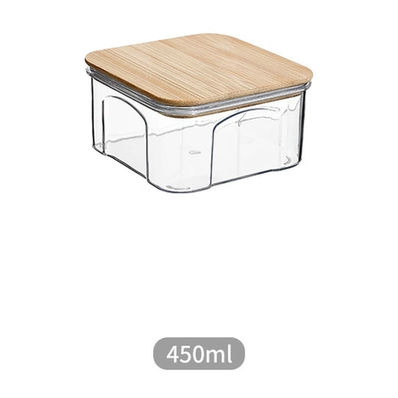 karymi Bamboo Lid Transparent Plastic Sealed Container for ...