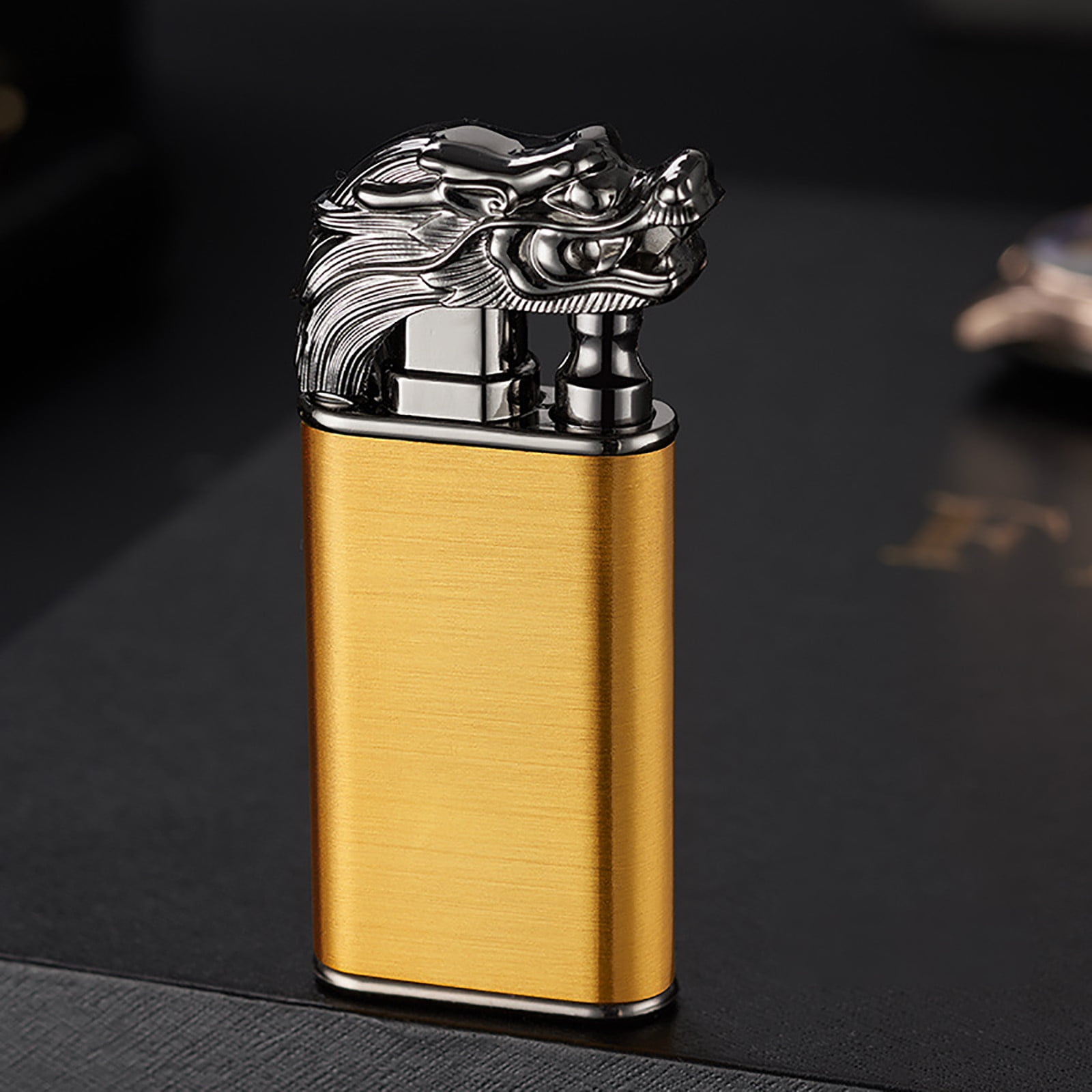 karymi Double Fire Straight To Open Flame Conversion Metal Lighter ...