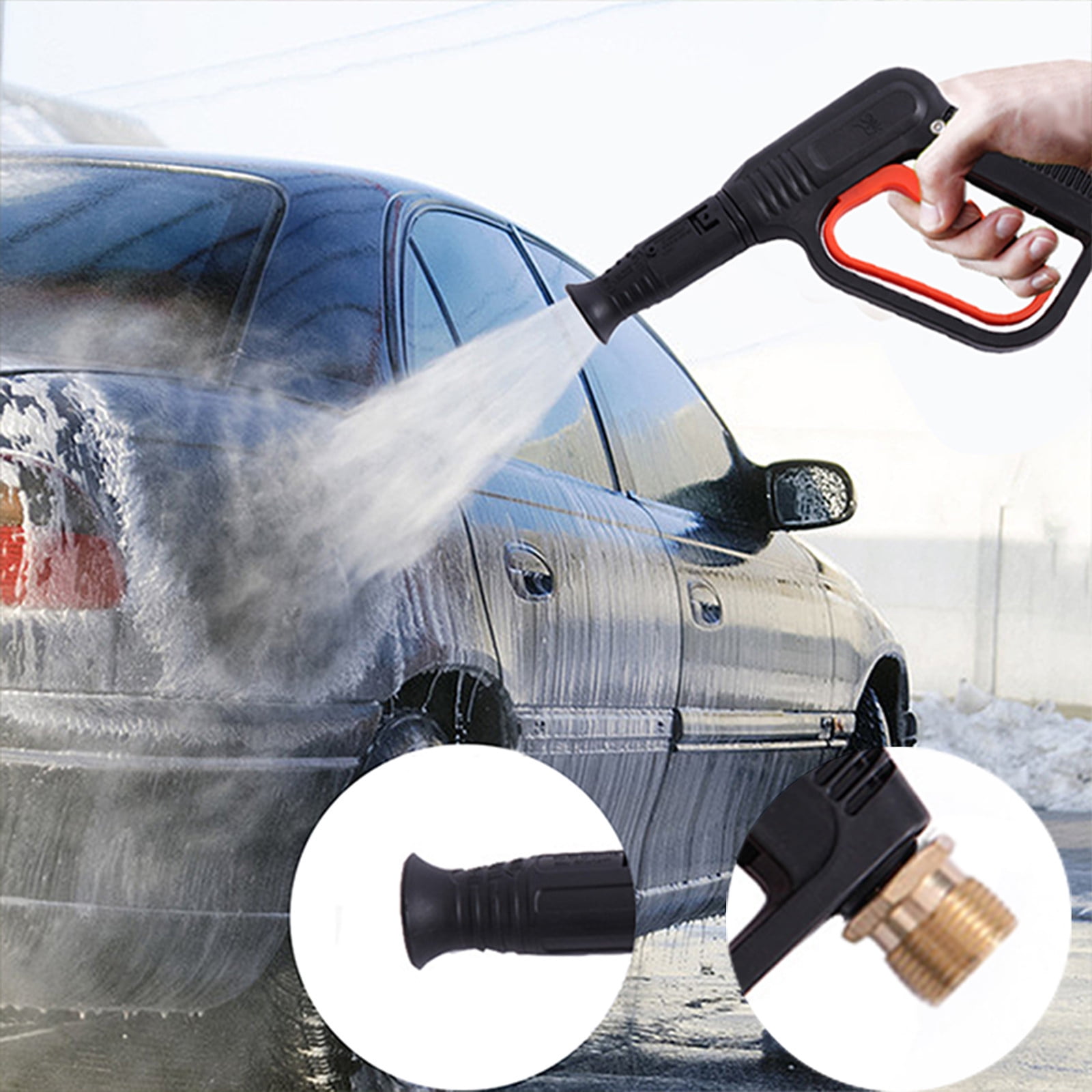 karymi Garden Hose Nozzle, TPR Grip Spray Nozzle High Pressure Water ...