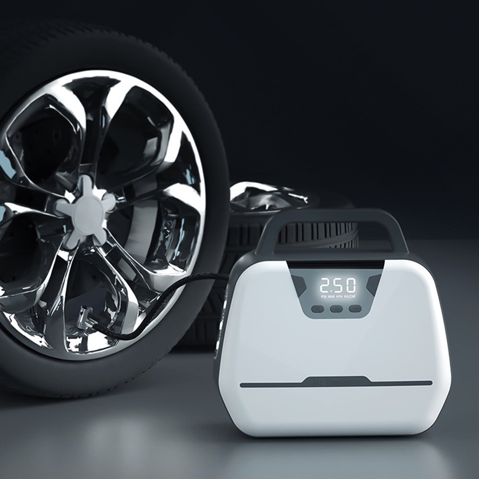 karymi Portable Electric Car Tire Inflator Tire Pump with Digital ...