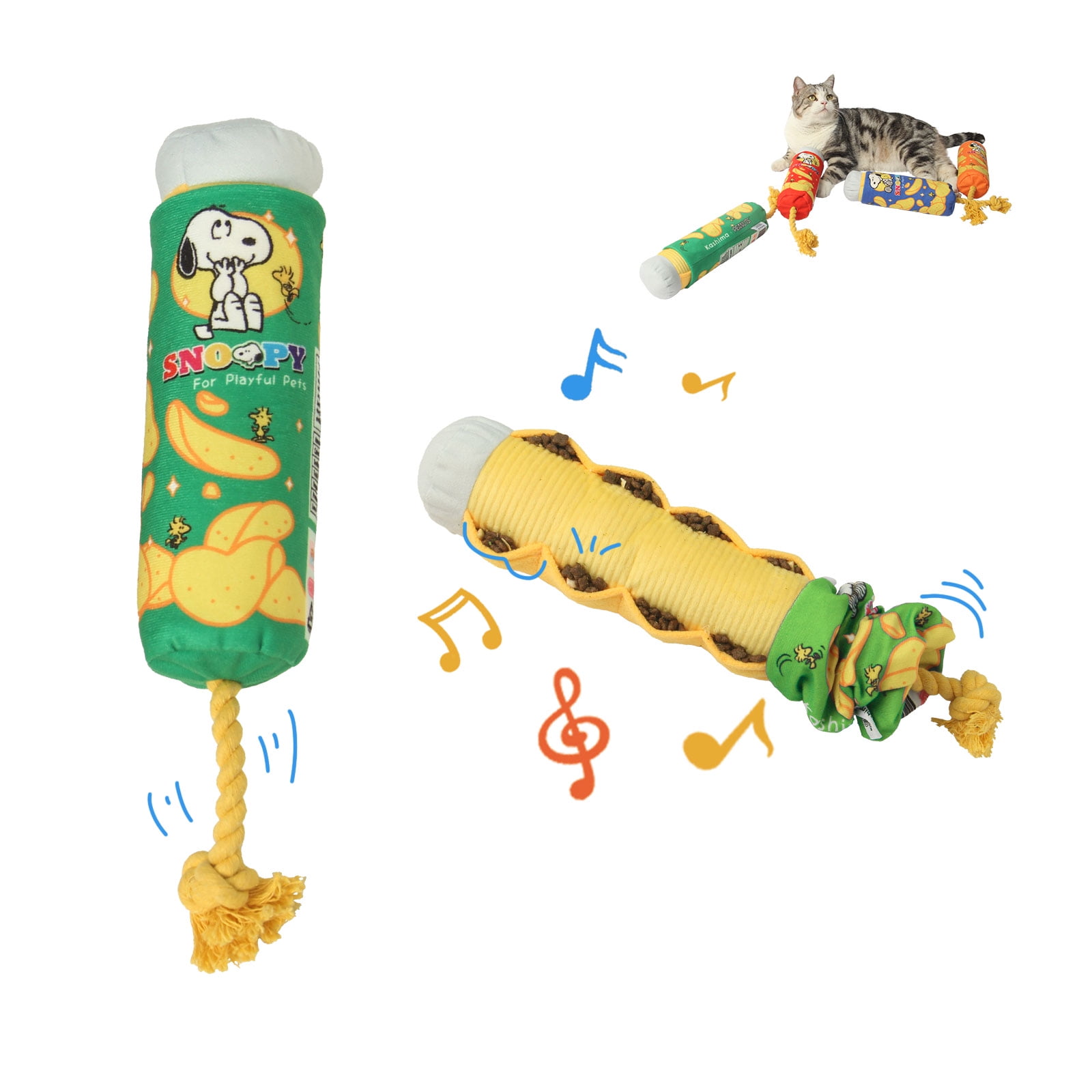 kashima® X Peanuts™ Potato Chip Toy, Interactive Cat Toys, Catnip ...